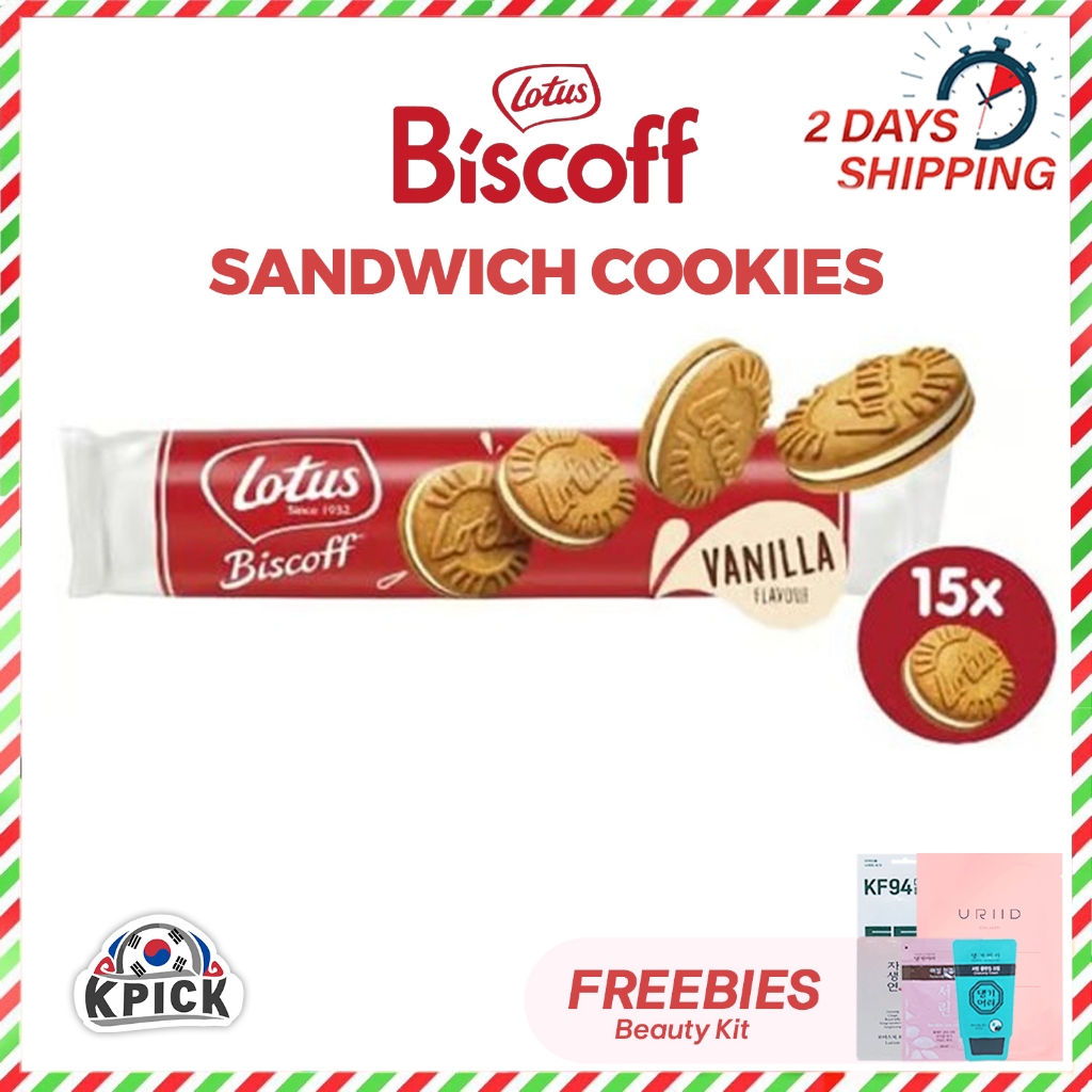 Lotus Biscoff Sandwich Cookies Vanilla | Shopee Malaysia