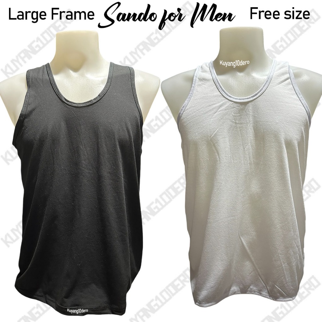 Large Frame 1pc SANDO/tanks/Top for men (Free size) | Shopee Malaysia