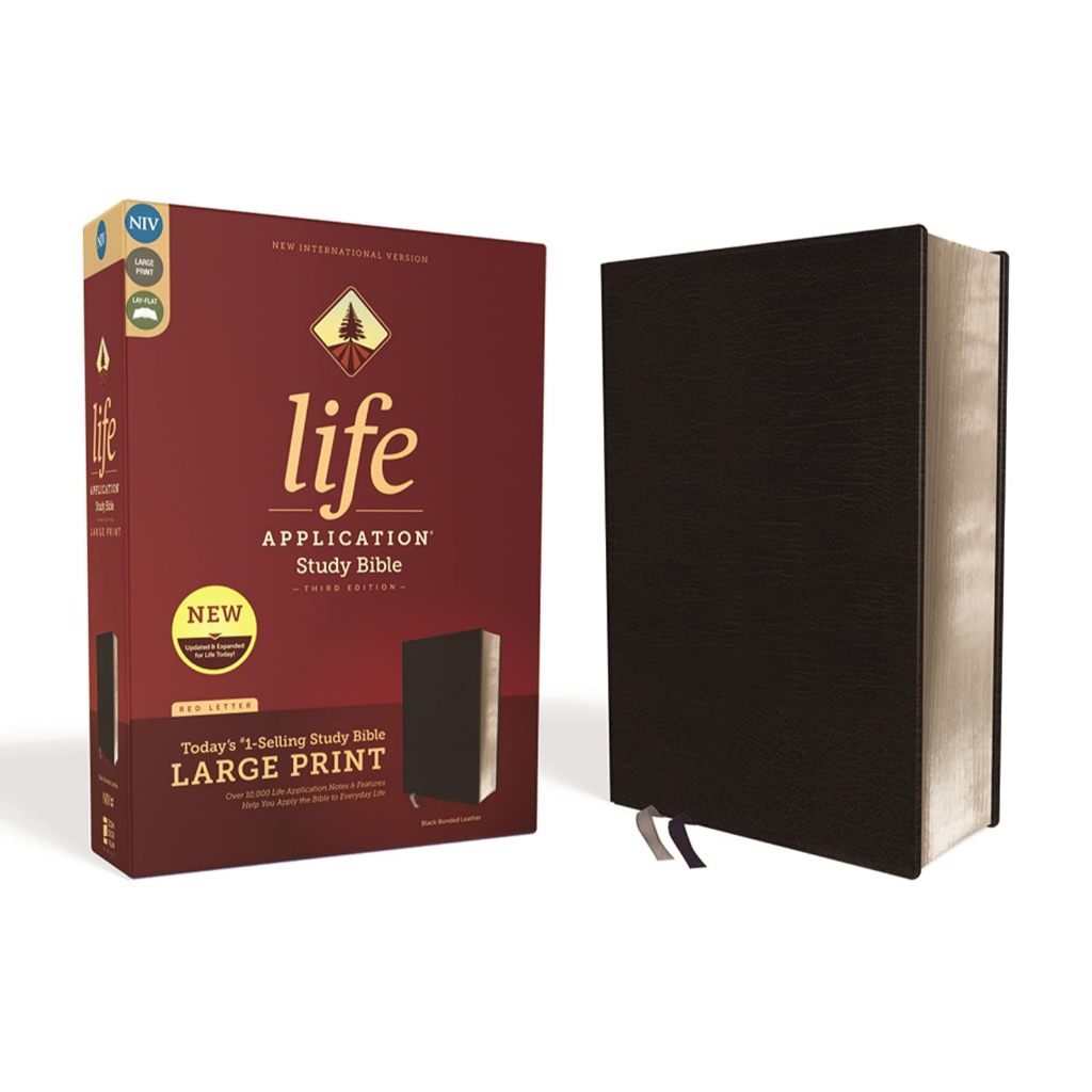 NIV, Life Application Study Bible, Third Edition, Large Print, Bonded ...
