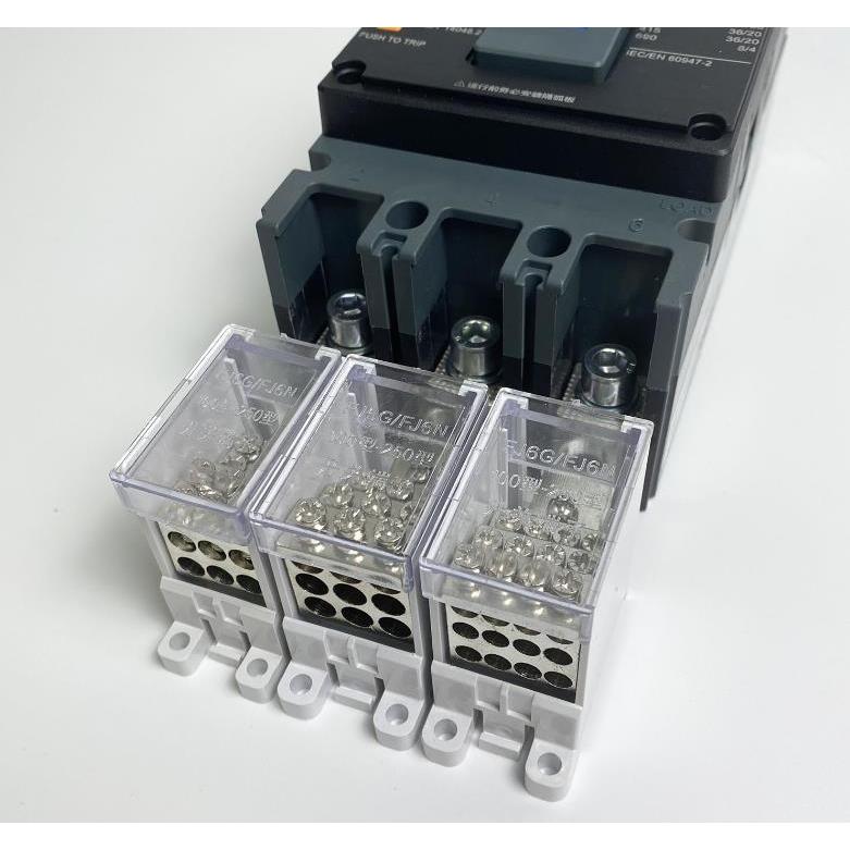 FJ6-100/125 One-in Multi-out Wiring Terminal Molded Case Circuit ...