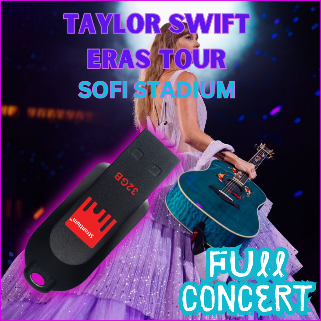 USB Flashdrive with Taylor Swift Eras Tour Sofi Stadium Full Concert ...