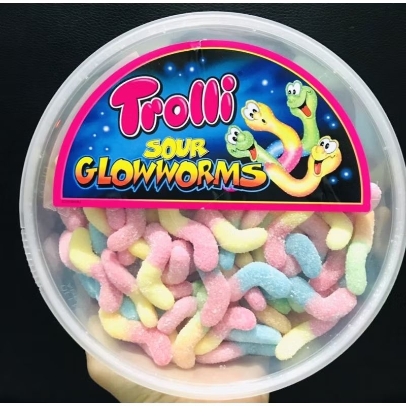 Trolli Sour Glow Worms Gummy Candies 500g | Shopee Malaysia