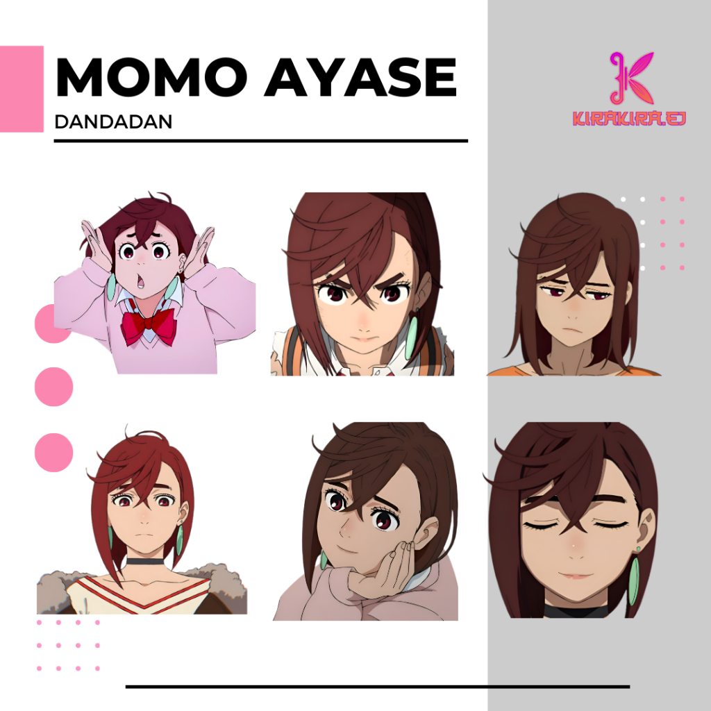 STICKER Momo Ayase Dandadan Waterproof Vinyl Anime Sticker | Shopee ...