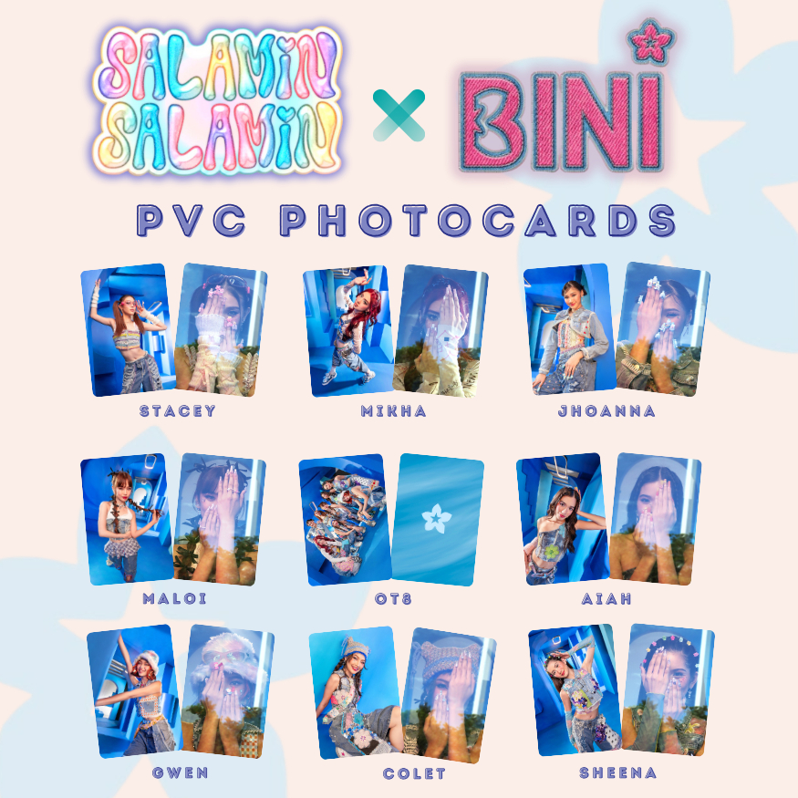 BINI PVC Photocards - Salamin, Salamin Photo Series / Blooms ...