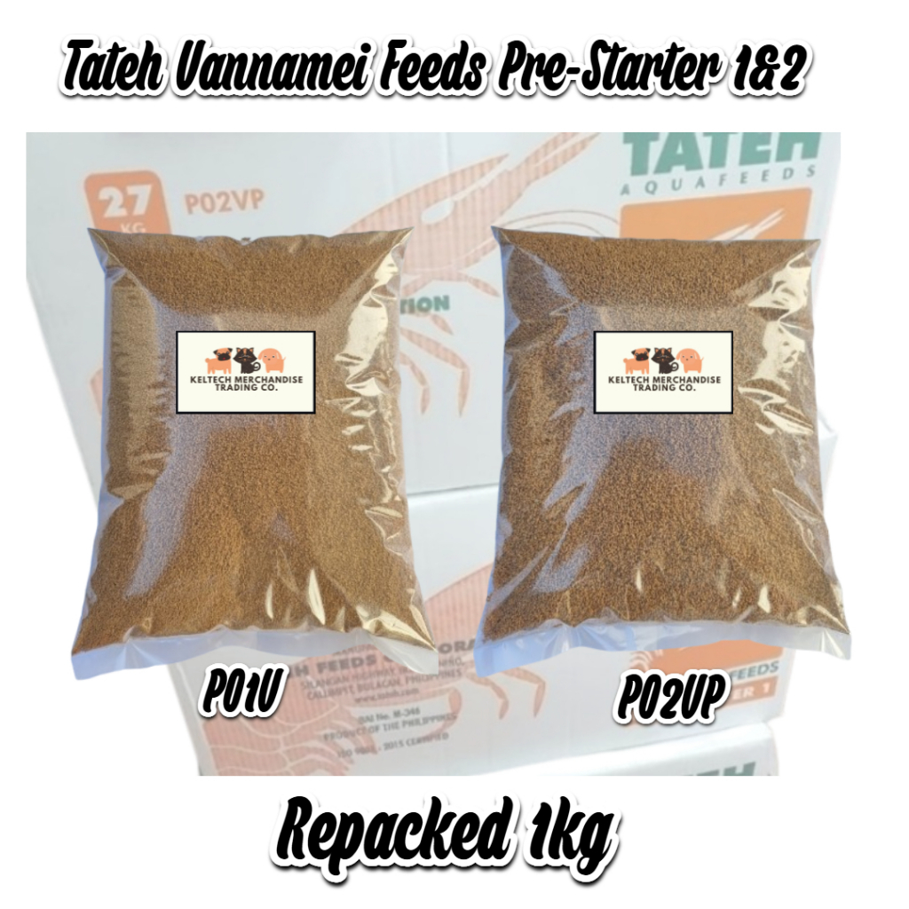 Tateh Aquafeeds Vannamei Feeds Pre-Starter 1&2 PO1-PO2 Repacked 1kg | Shopee Malaysia