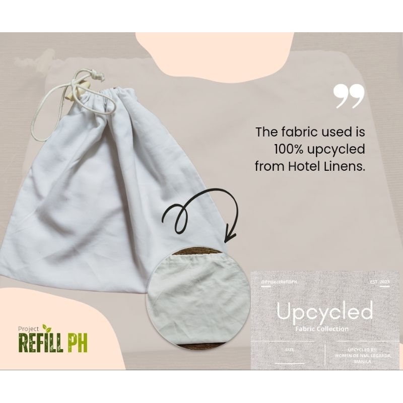 Upcycled Produce Bags from Discarded Hotel Linens (10pcs per Set ...