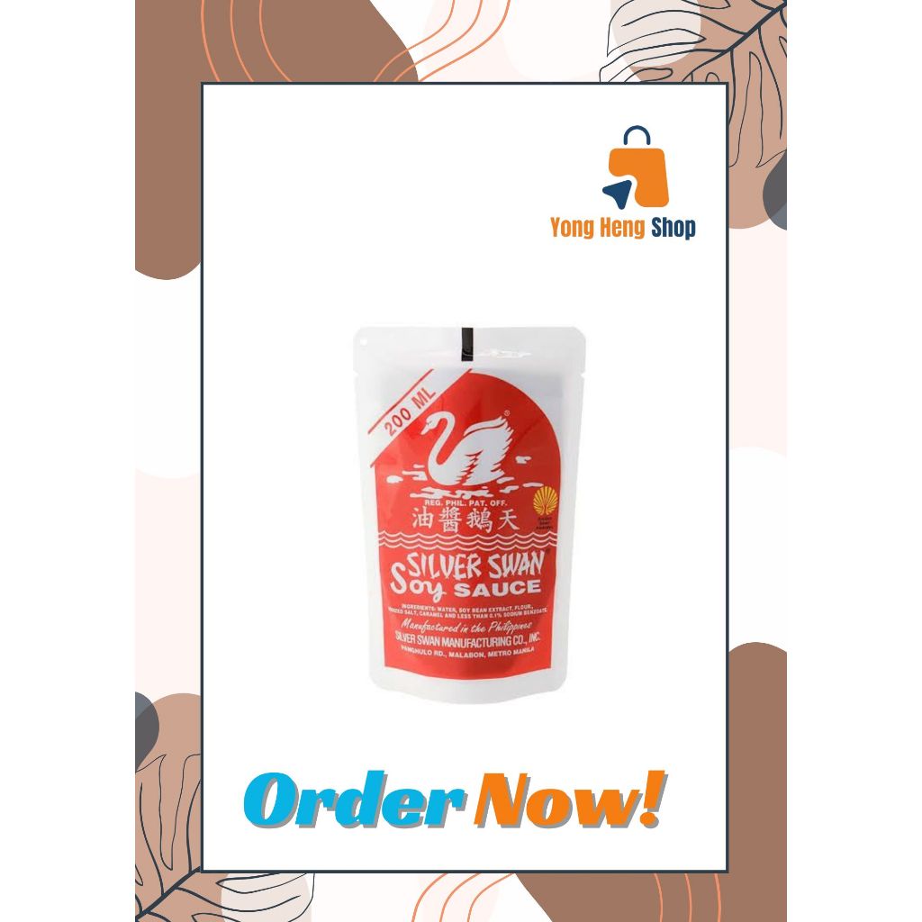 Yong Heng Shop Silver Swan Soysauce 200ml used in traditional Filipino ...