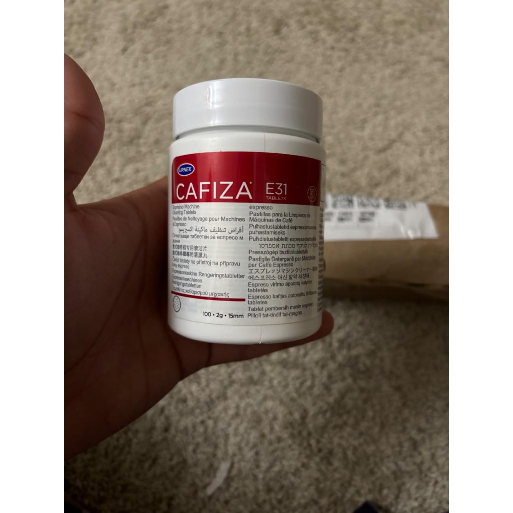 Espresso Machine Cleaning Tablet Urnex Cafiza E31 (100 tablets/1 Bottle ...