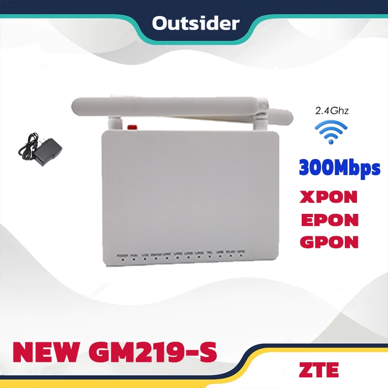 brand new GM219-S XPON Supports EPON And GPON All ONU English Version(Contains Adaptor) | Shopee ...