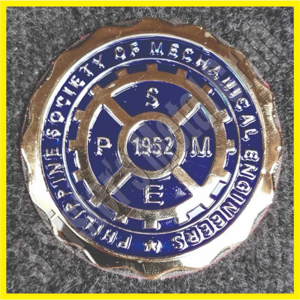 Philippine Society of Mechanical Engineers emblem, size: 3 inch ...