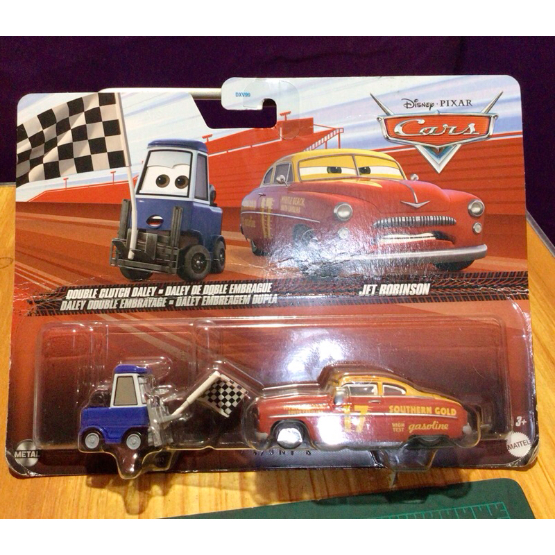 Mattel Disney Cars Pixar "Double Cluth Daley/Jet Robinson" 1:55 Diecast ...