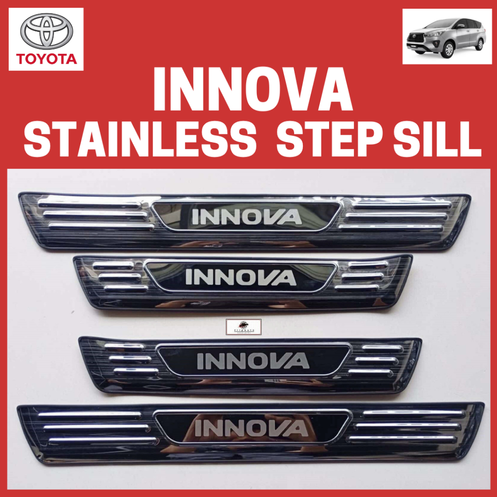 TOYOTA INNOVA 2019-2025 STAINLESS Door Side Step Sill INNOVA ...