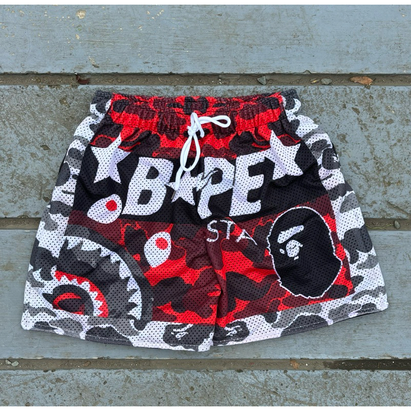 BAPE Mesh Shorts For Men Full Sublimation Jersey Shorts For Men ...