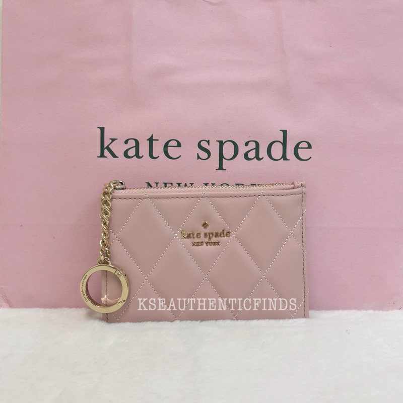 KATE SPADE Carey Small Card Holder in Rose Smoke | Shopee Malaysia
