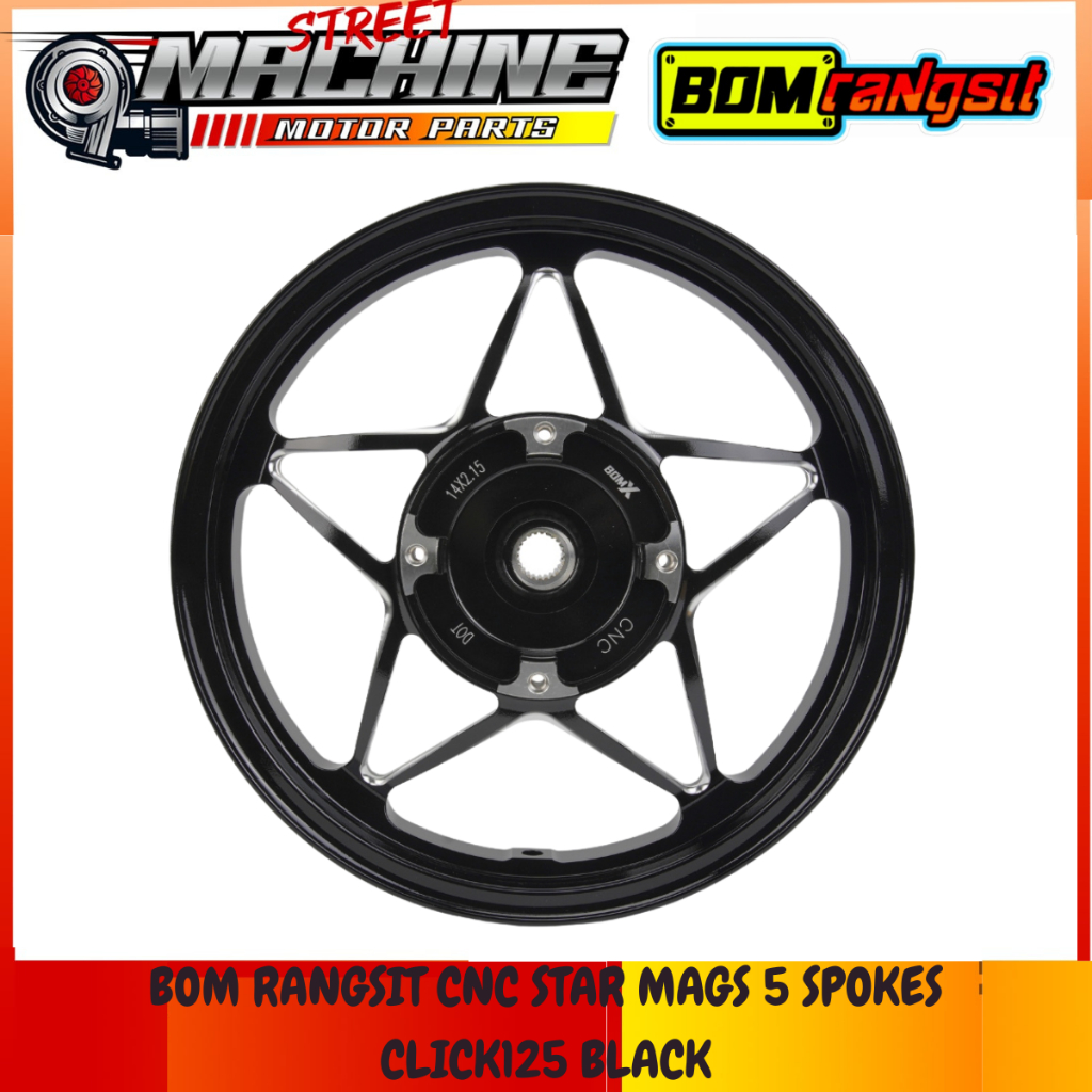 BOM RANGSIT CNC MAGS STAR 5 SPOKES | Shopee Malaysia