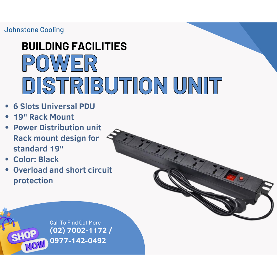 PDU-6 Power Distribution Unit 6-way, PDU-6, PDU, USA plug, 6 way plug ...