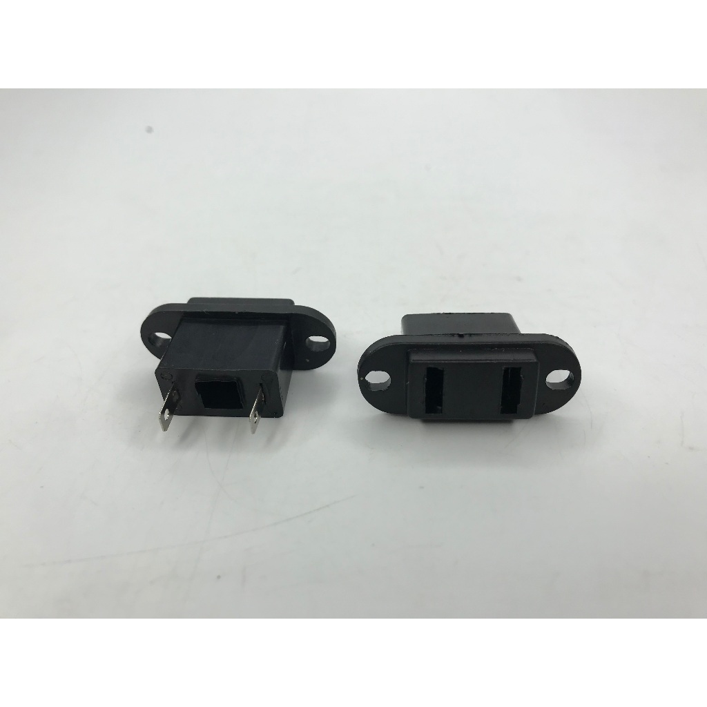 MICRO PC UNIVERSAL POWER SOCKET AC, 2 HOLE FEMALE, 2 PIN MALE, BEST FOR ...
