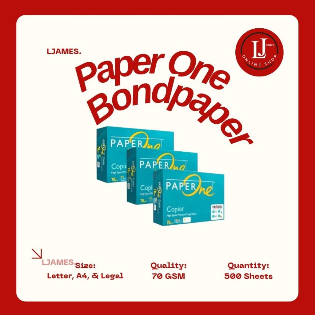 Paper One Copier Bond Paper Letter, Legal And A4 Size | Shopee Malaysia