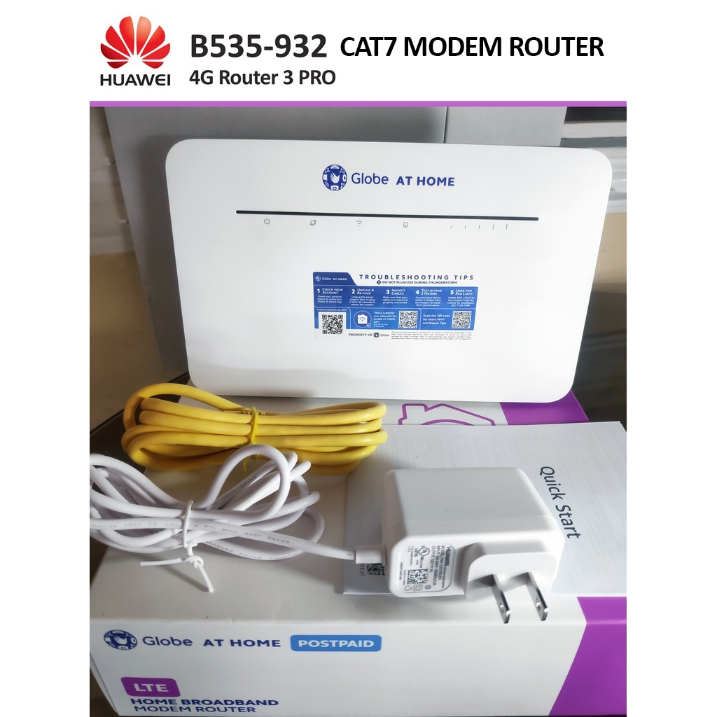 Huawei B535 932 CAT7 Modem Router GLOBE B535-932 LTE Advanced Modem ...