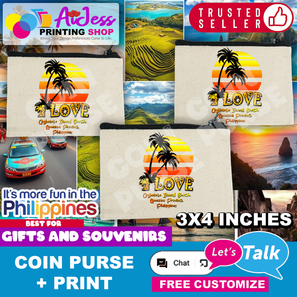 I LOVE Cagbalete Island Beach, Quezon Province, Philippines COIN PURSE ...