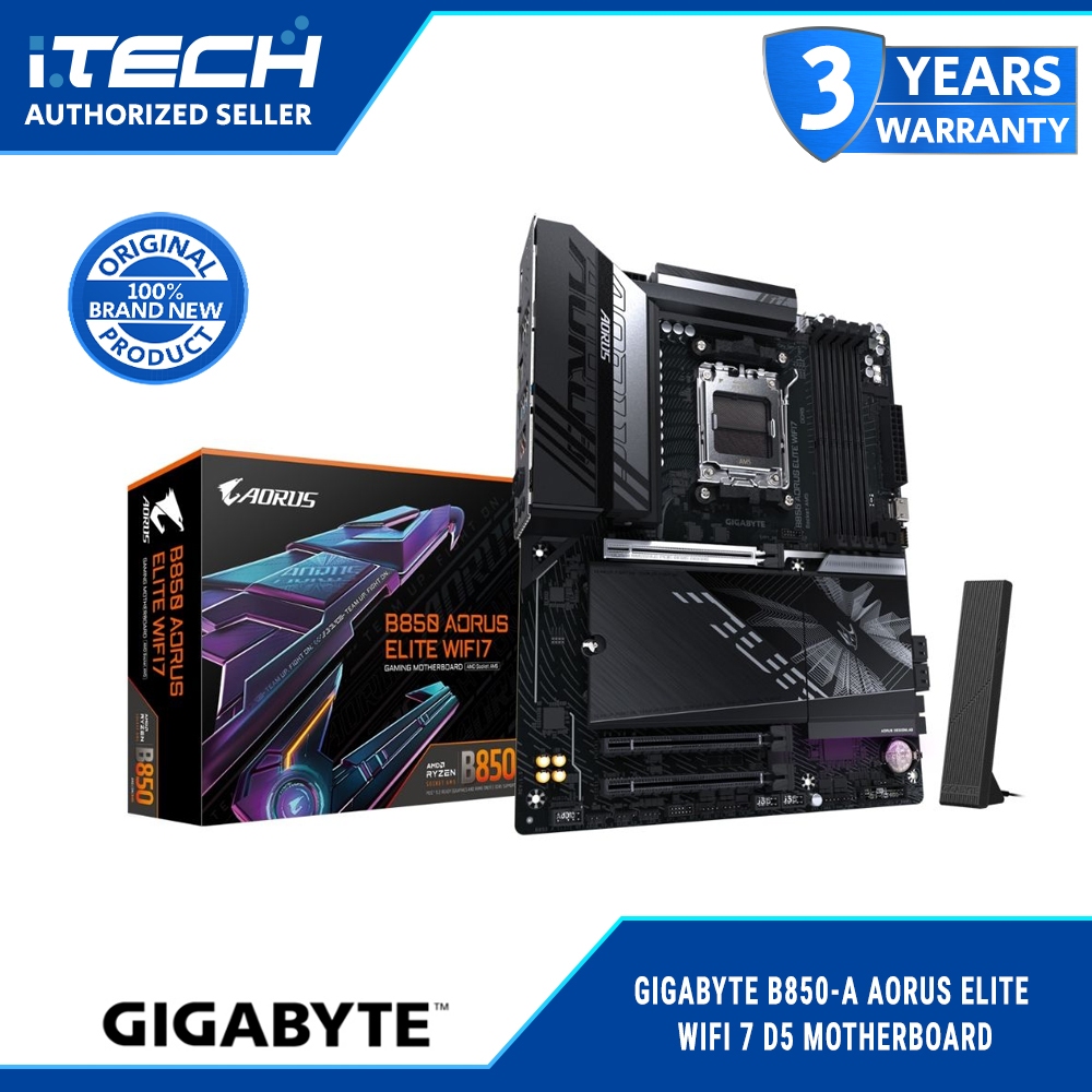 Gigabyte B850-A Aorus Elite Wifi 7 D5 Motherboard | Shopee Malaysia