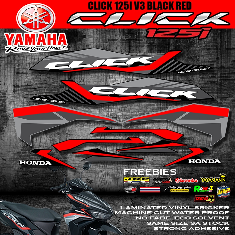 HONDA CLICK 125I V3 DECALS STICKER WITH FREEBIES | Shopee Malaysia