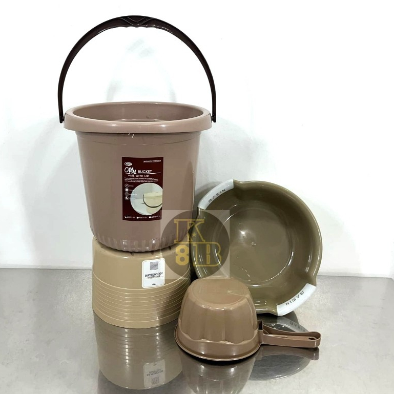 Set OF Bathroom set essential (set of pail/basin/dipper/tabo | Shopee ...