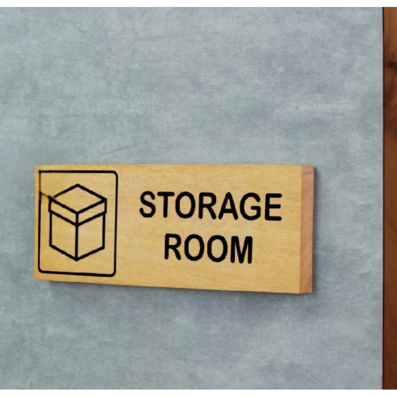 STORAGE ROOM SIGNAGE SIGN Wood Wall Sign | Shopee Malaysia