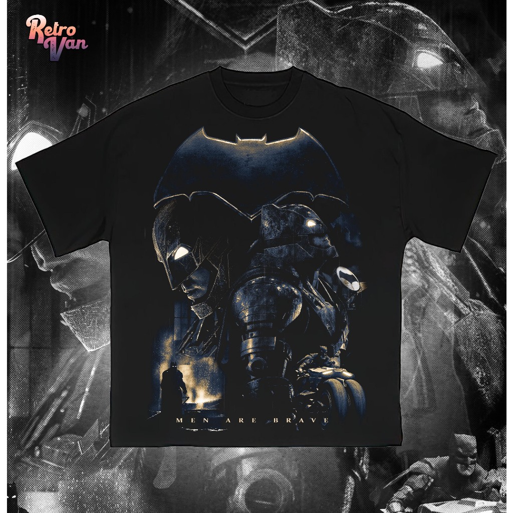 BATMAN ARMORED BVS VINTAGE THEME HALFTONE OVERSIZED SHIRT PROCLUB ...