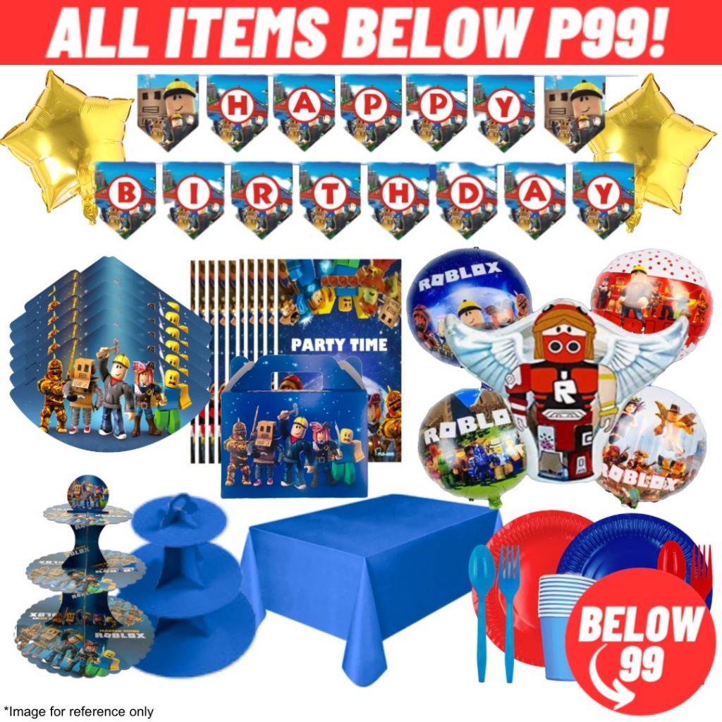 Roblox Theme Party Needs Decoration Balloon Set Birthday Supplies ...