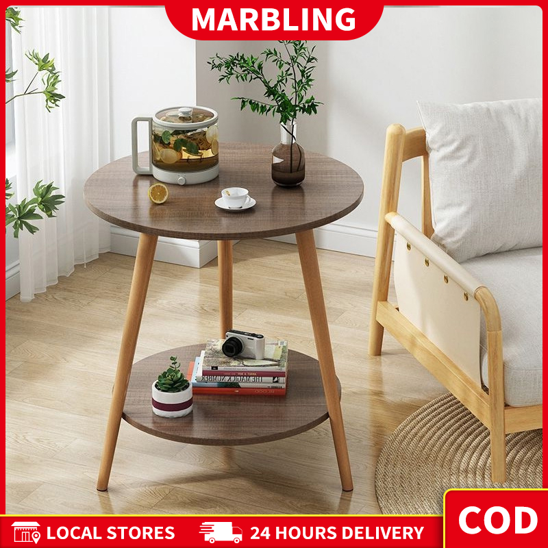 Round Coffee Table Living Room Center Table Side Table Sofa Corner ...