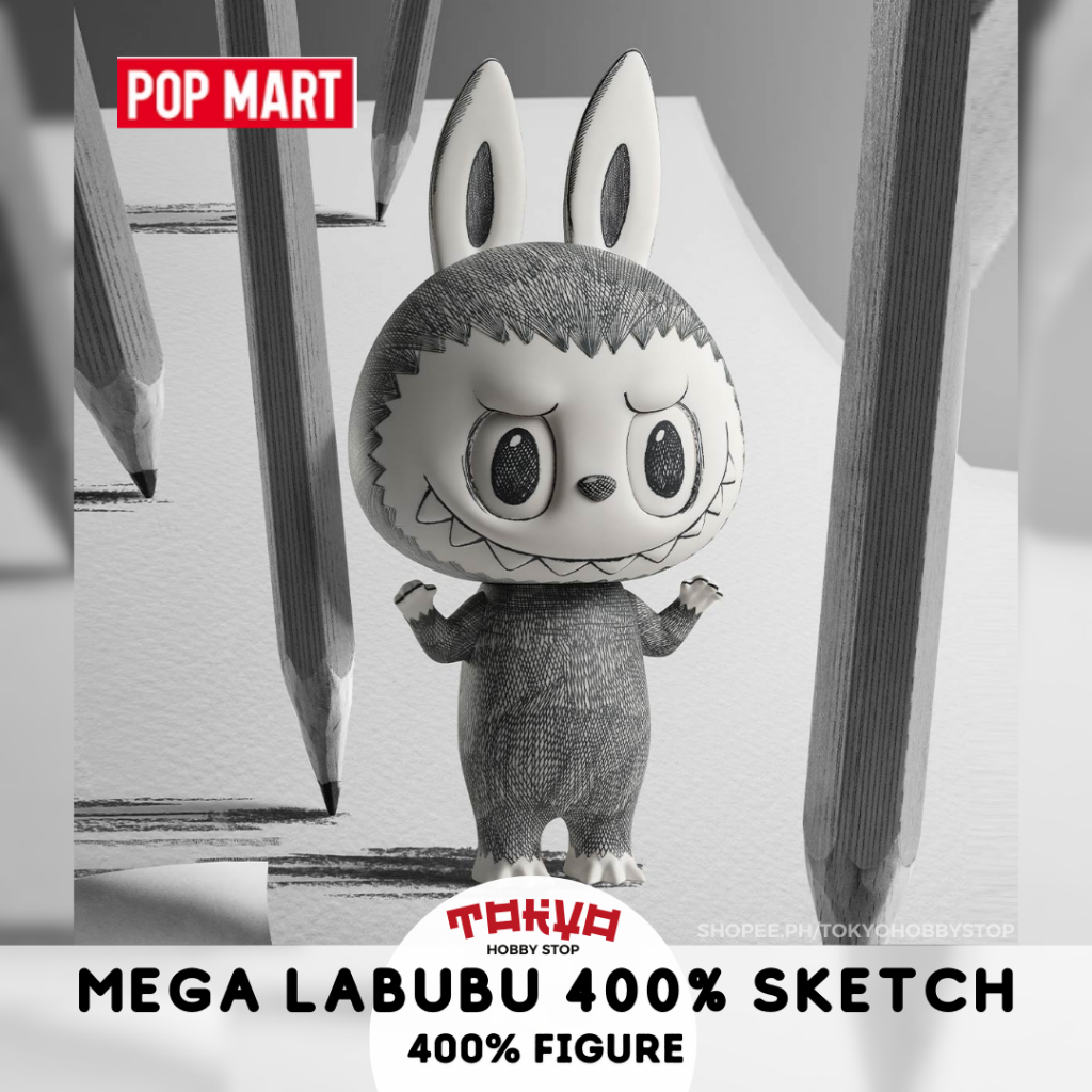 MEGA LABUBU 400% Sketch Figure | Shopee Malaysia