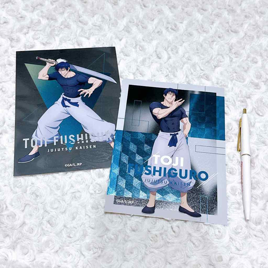 SET OF 2 - OFFICIAL Jujutsu Kaisen JJK Shiny Big Photo Card Fushiguro ...