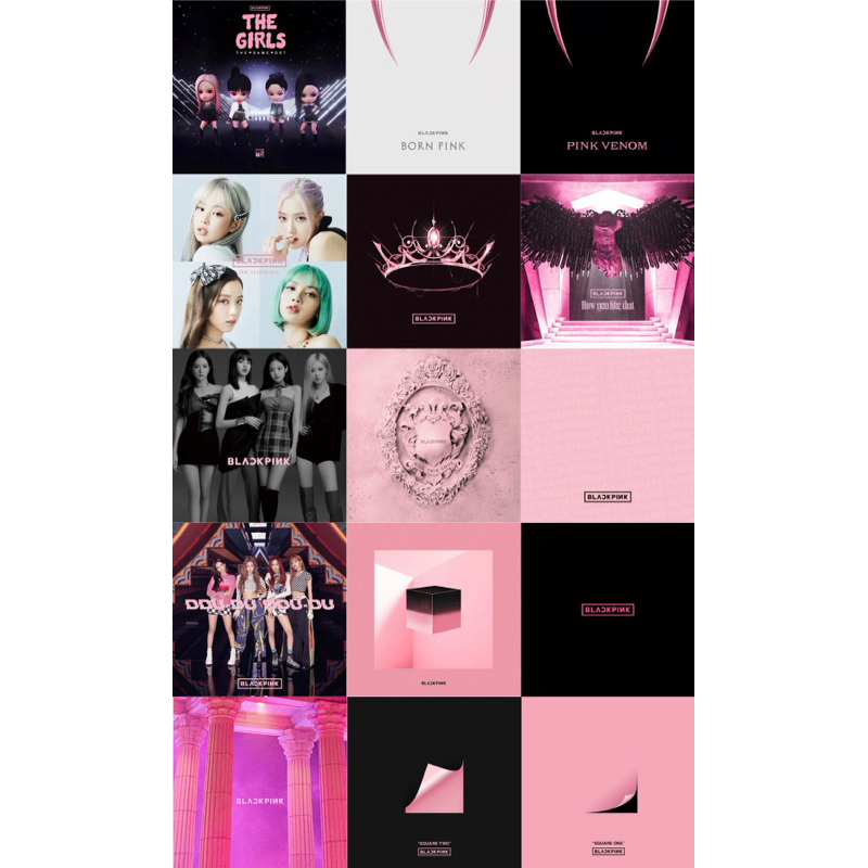 Blackpink Kpop Discography Album Ref Magnet Jisoo Jennie Lisa Rose solo ...