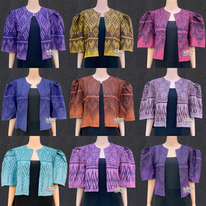 Filipiniana Bolero Asean Bolero Blazer Traditional Batik Weave-like ...