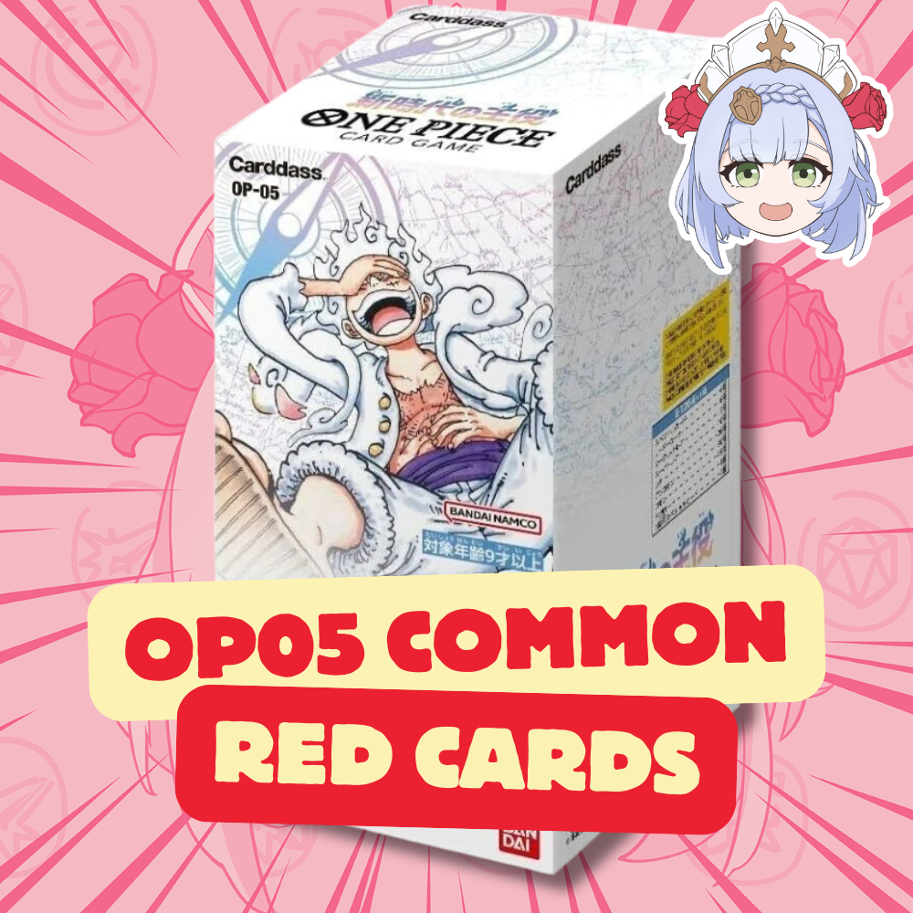 OP-05 Red Common Cards One Piece Card Game OP05 Awakening of the New ...