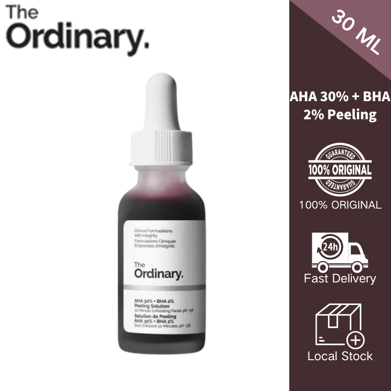 The Ordinary AHA 30% + BHA 2% Peeling Solution Gently exfoliates 30ml ...