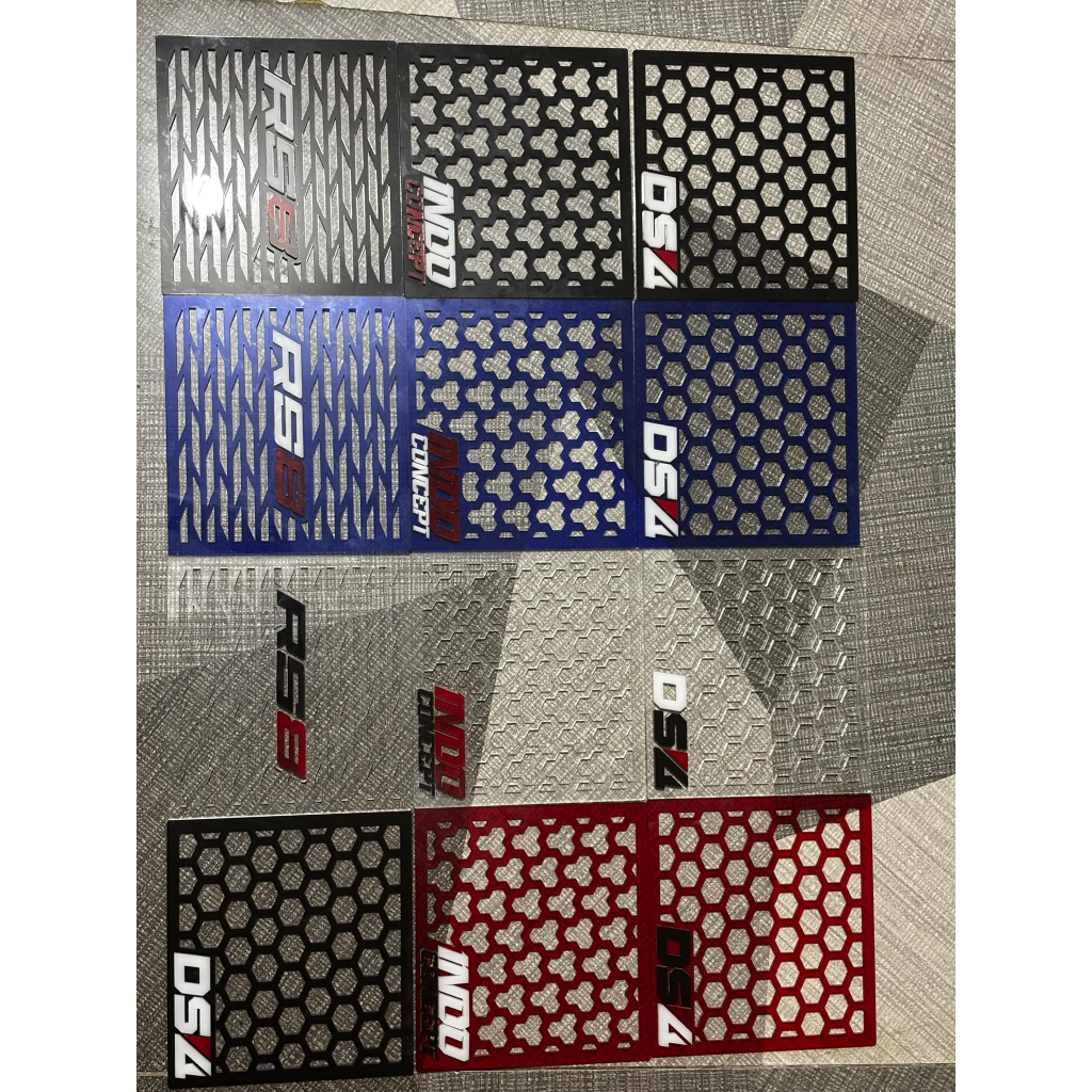 RS8/DS4/INDO CONCEPT/ RADIATOR COVER FOR NMAX/AEROX V1&V2 CLICK V1-V4 ...