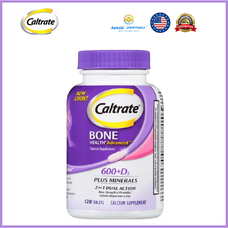 Caltrate 600 D3 Calcium supplement Bone Health Plus Minerals 120 ...