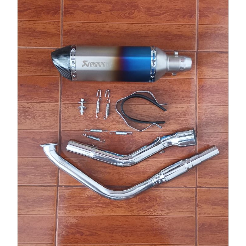 R15 V1 V3 / XSR155 / MT15 AKRAPOVIC FULL SYSTEM EXHAUST PIPE (IKAKABIT NALANG!) | Shopee Malaysia