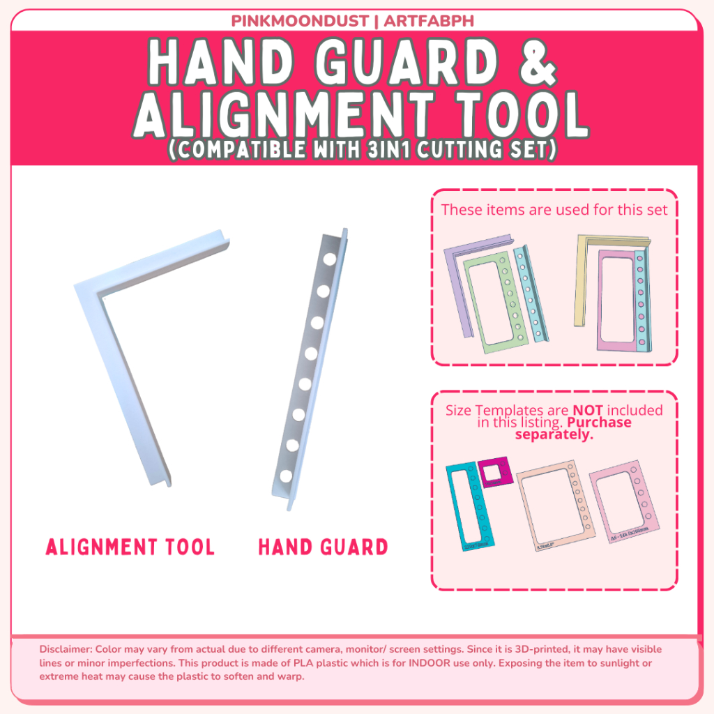 [ ARTFABPH ] HAND GUARD AND ALIGNMENT TOOL for 3pc Paper Cutting Plate ...