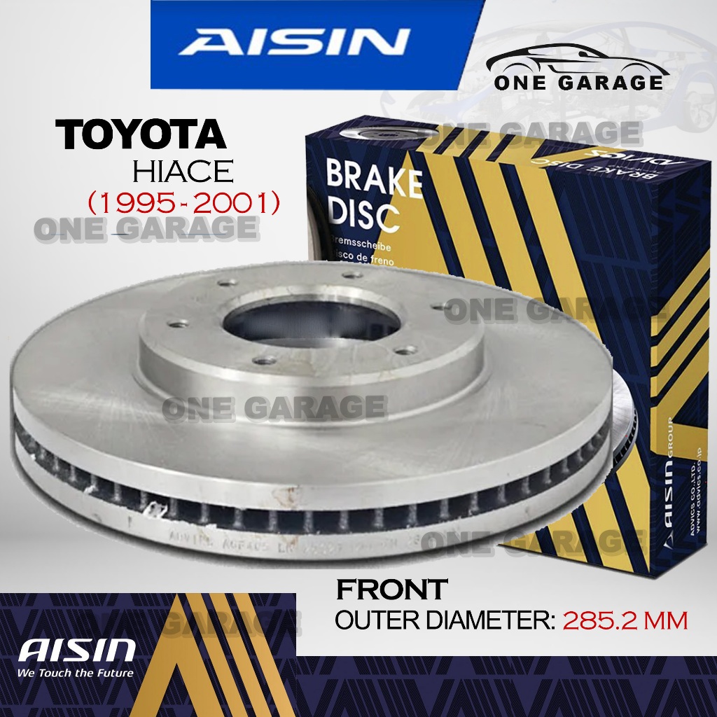 AISIN Brake Disc Rotor FRONT For TOYOTA HIACE (1995-2001) | Shopee Malaysia