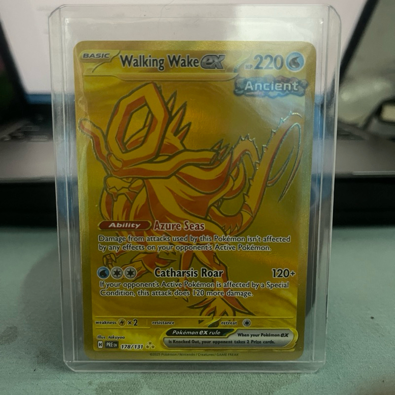 walking wake ex prismatic evolution pokemon trading card games | Shopee ...