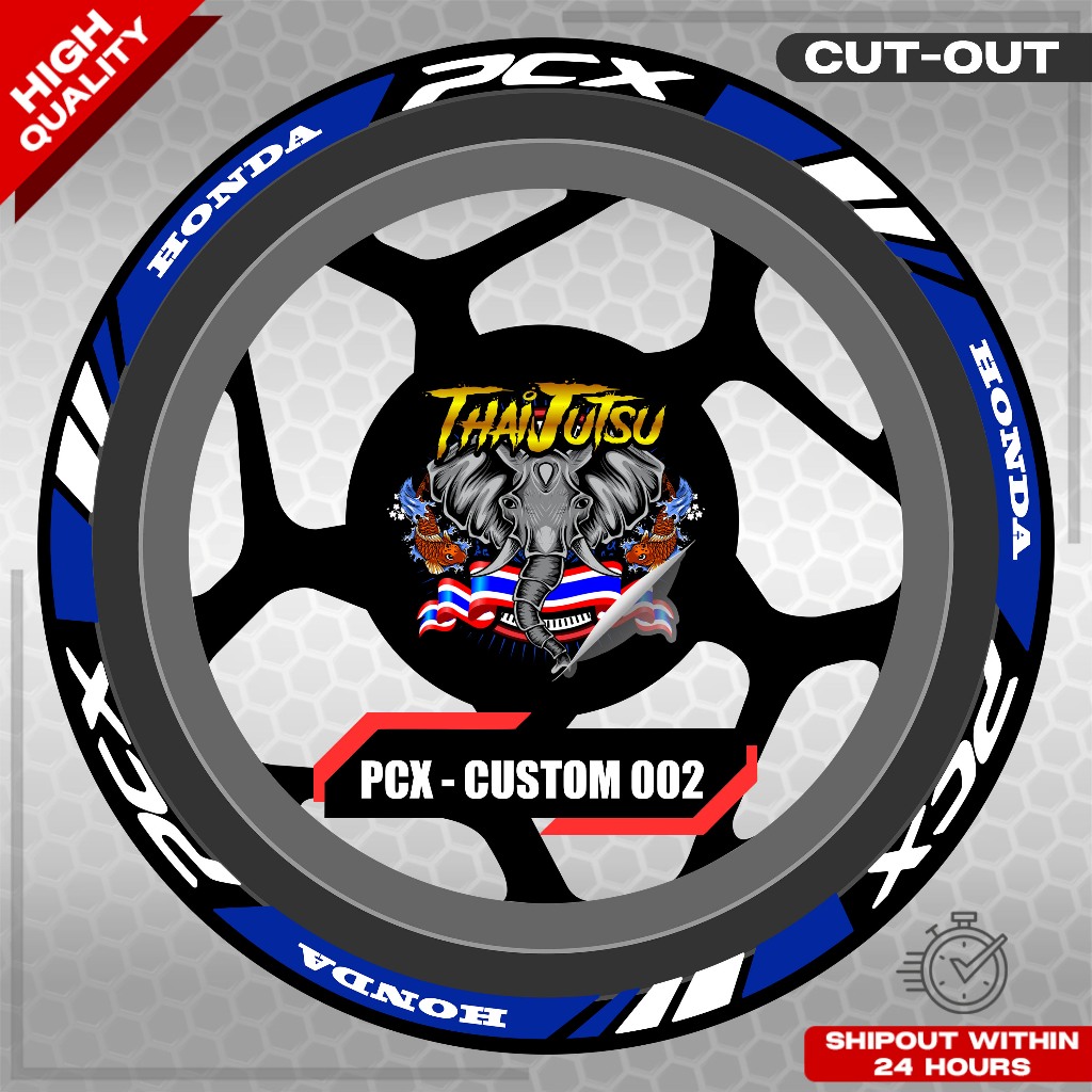 PCX 160 MAG STICKER SET ( 2 MAGS ) - CUSTOM 002 | VINYL WATERPROOF CUT ...