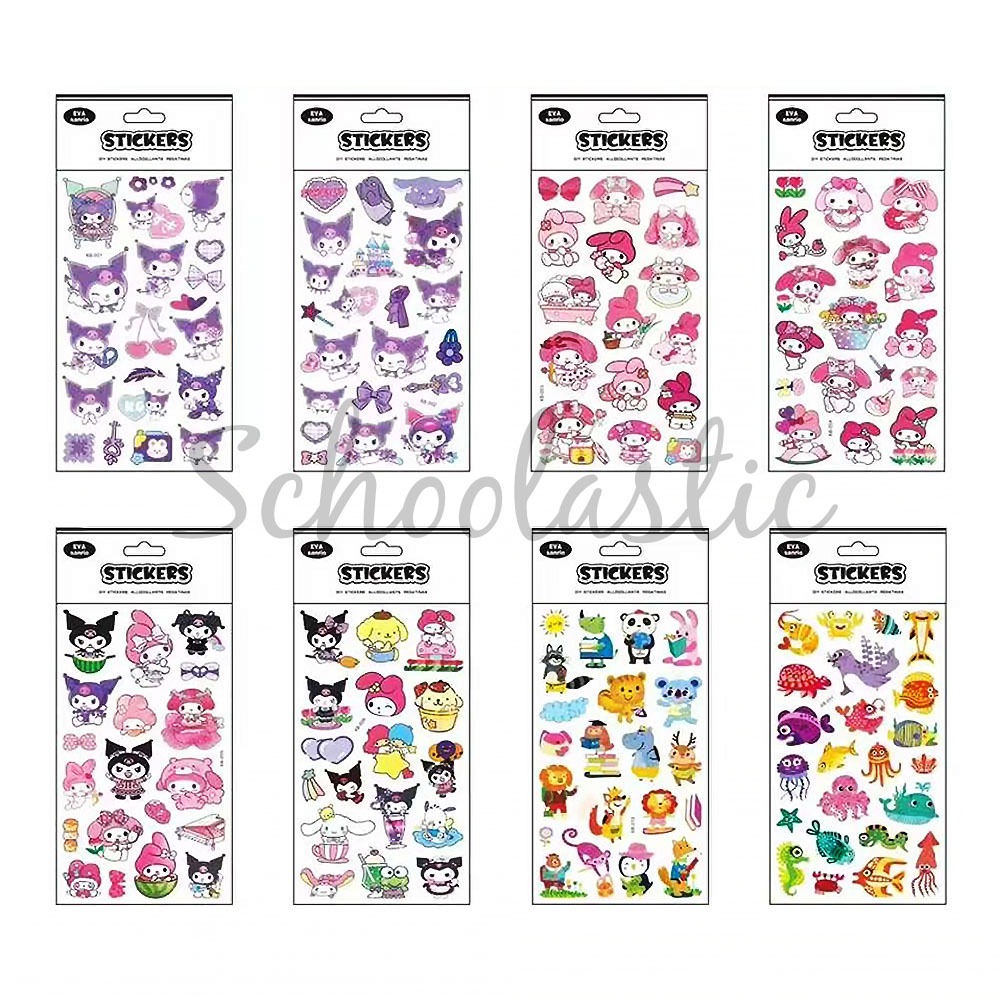 XB Sanrio Assorted Puffy Sticker 3D Embossed Sticker | Shopee Malaysia