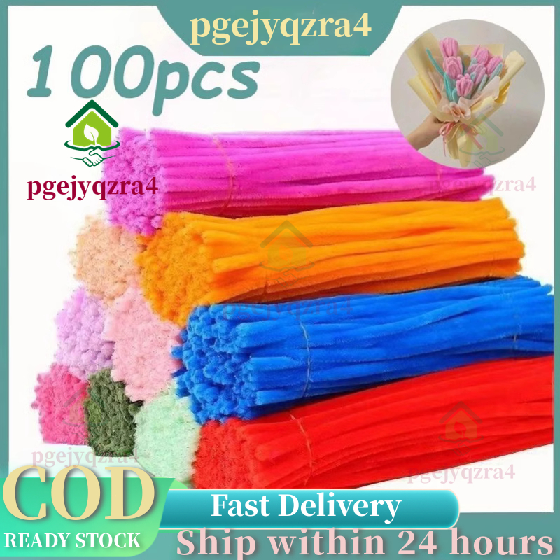 Fuzzy Wire Chenille Stems Diy Handicraft Material Packaging Plush Tube ...