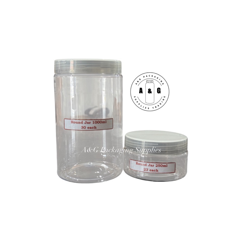 250ml Round Flat Jar 10pcs | Shopee Malaysia