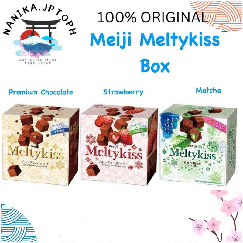 MEIJI Meltykiss Box Premium Chocolate, Strawberry, Matcha from Japan | Shopee Malaysia