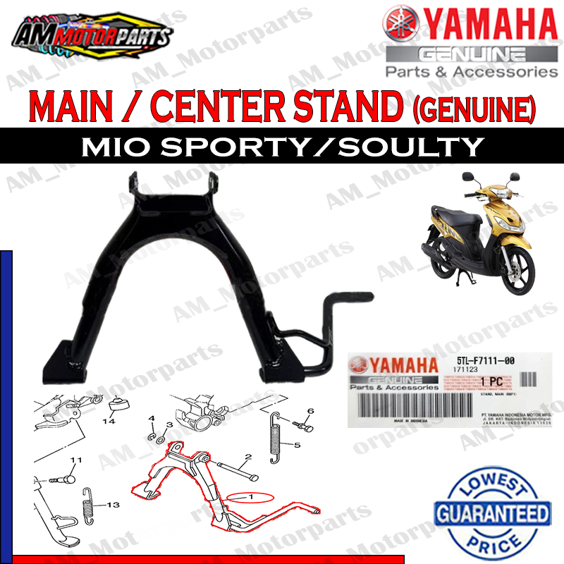 MAIN/CENTER STAND MIO SPORTY/SOULTY (5TL-F7111-00) YAMAHA PARTS ...