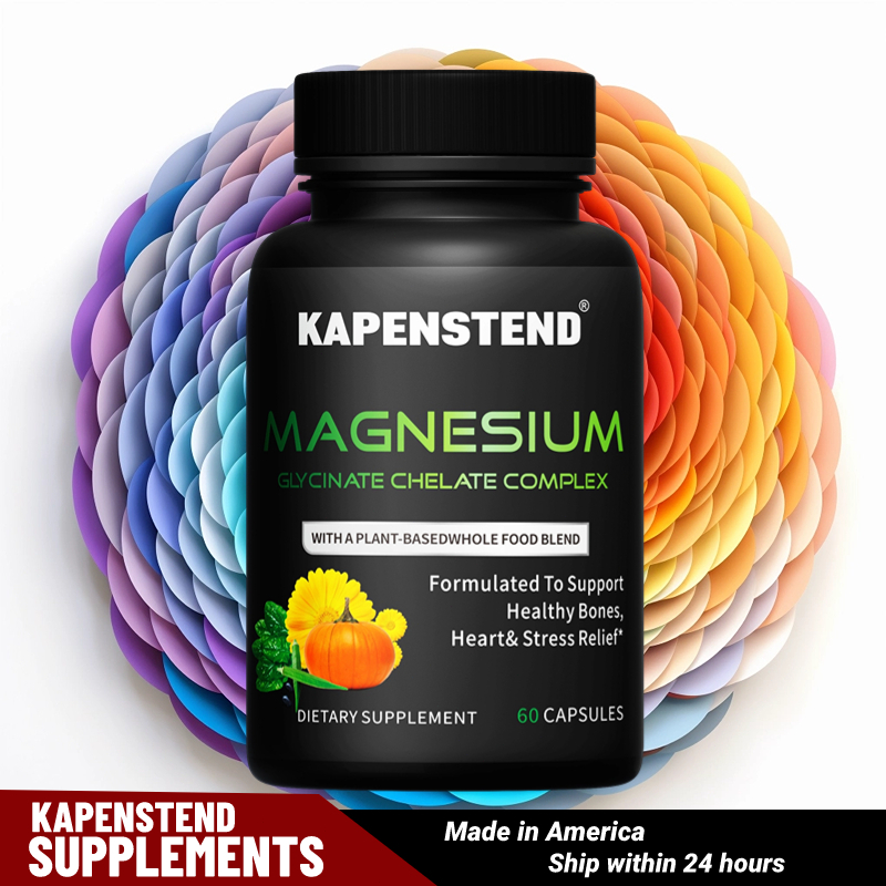 Magnesium Glycinate Capsules, muscle relaxation and recovery, healthy ...
